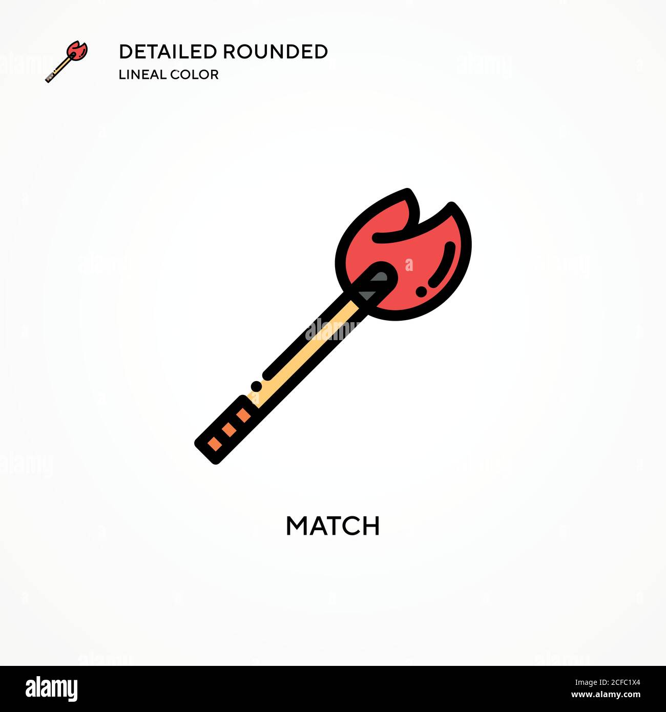 Match vector icon. Modern vector illustration concepts. Easy to edit ...