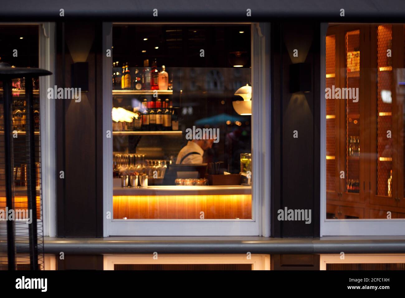 Bar Window in London Stock Photo - Alamy