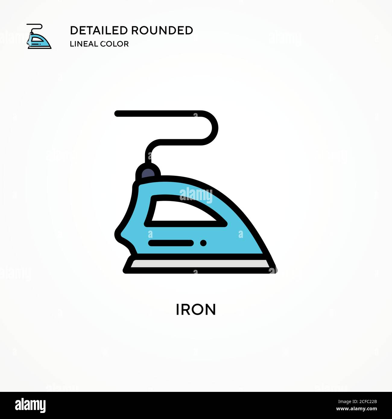 Iron vector icon. Modern vector illustration concepts. Easy to edit and ...