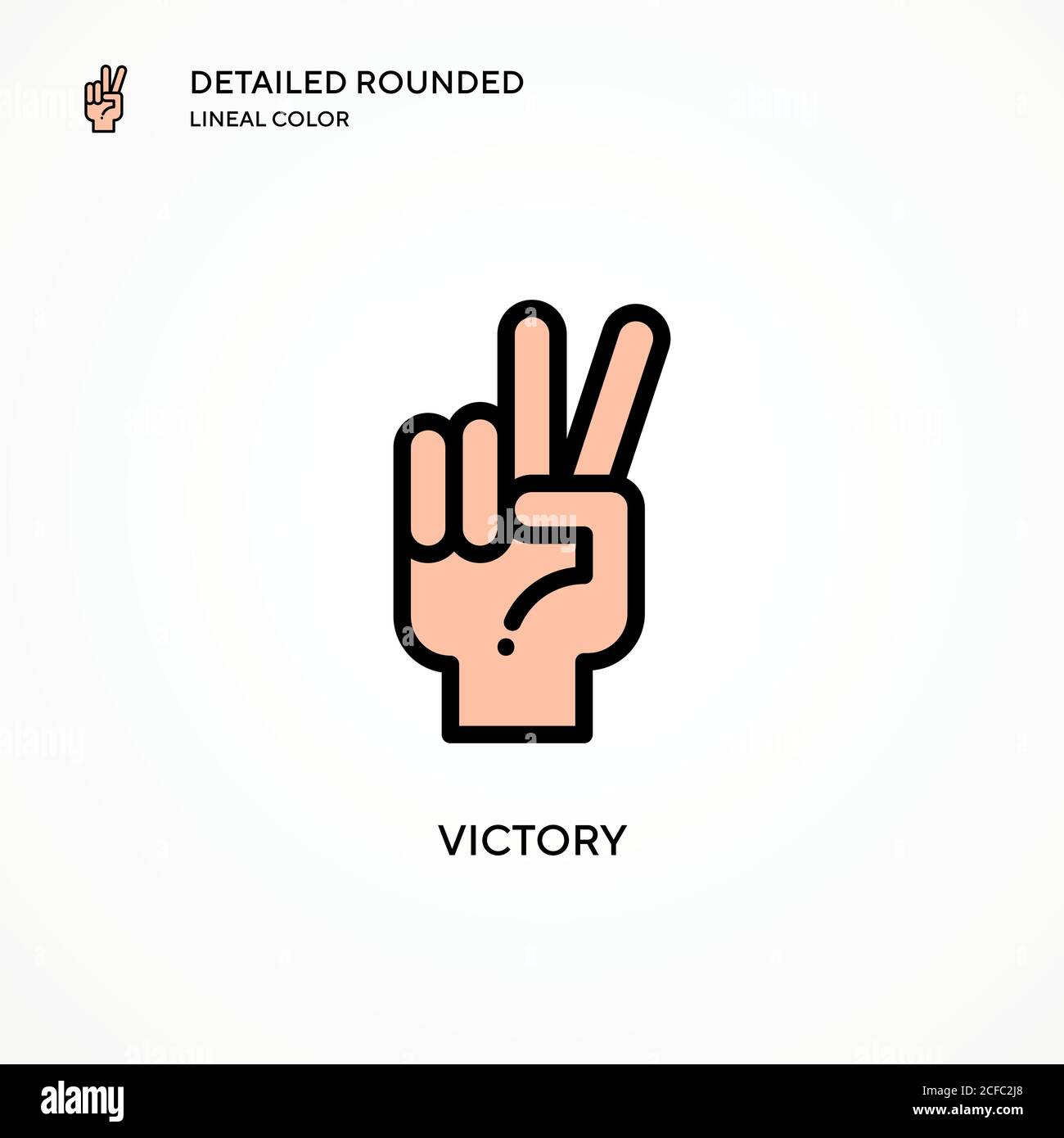 Victory vector icon. Modern vector illustration concepts. Easy to edit ...