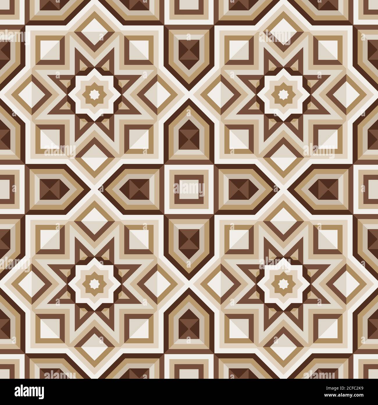 Floor tiles with abstract geometric pattern. Seamless vector background ...