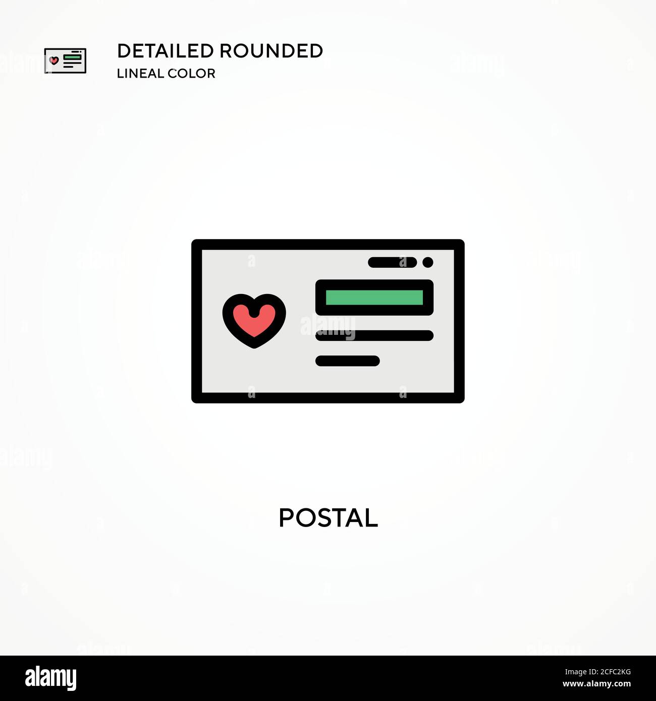 Postal vector icon. Modern vector illustration concepts. Easy to edit ...