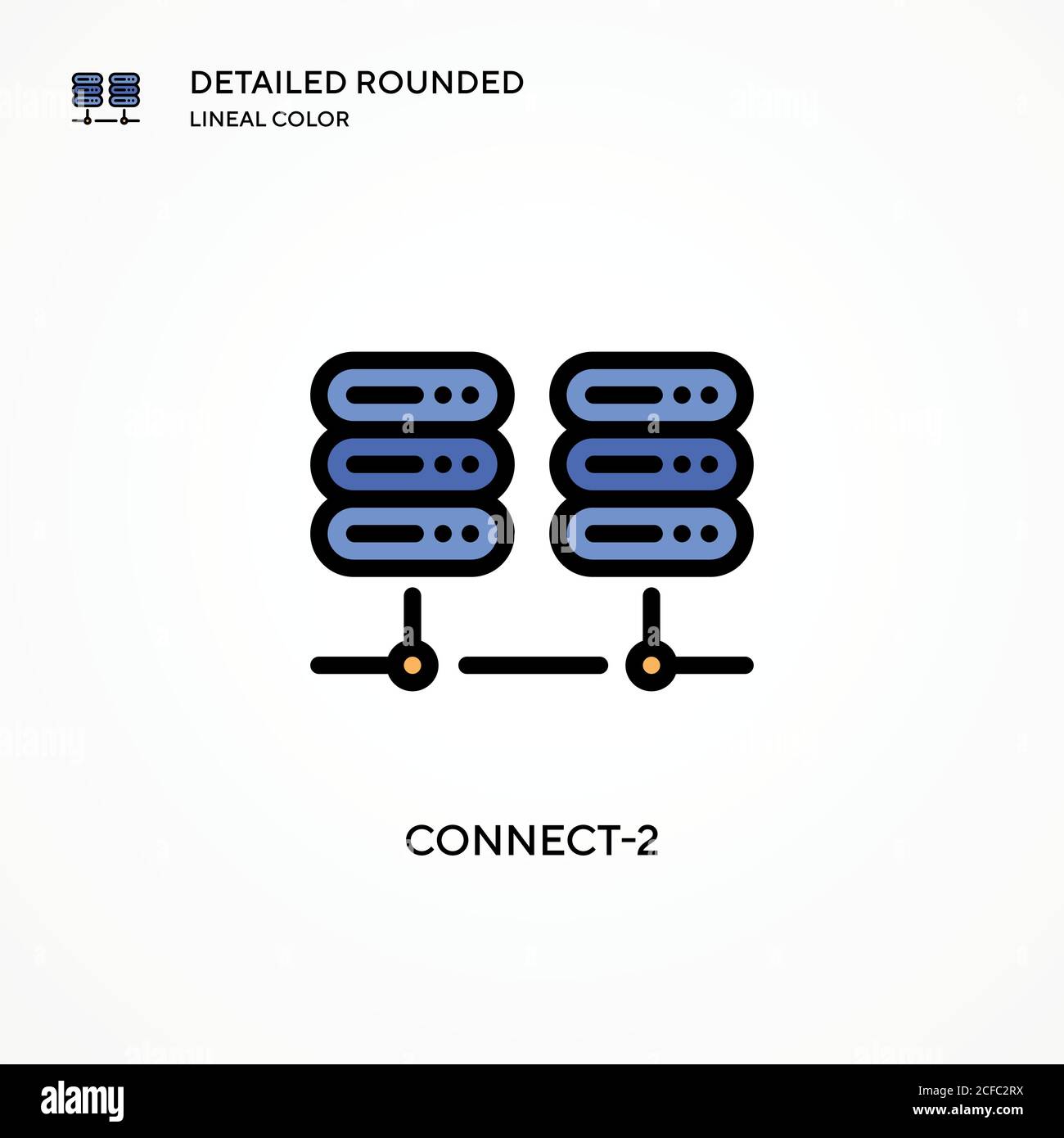 Connect-2 vector icon. Modern vector illustration concepts. Easy to ...