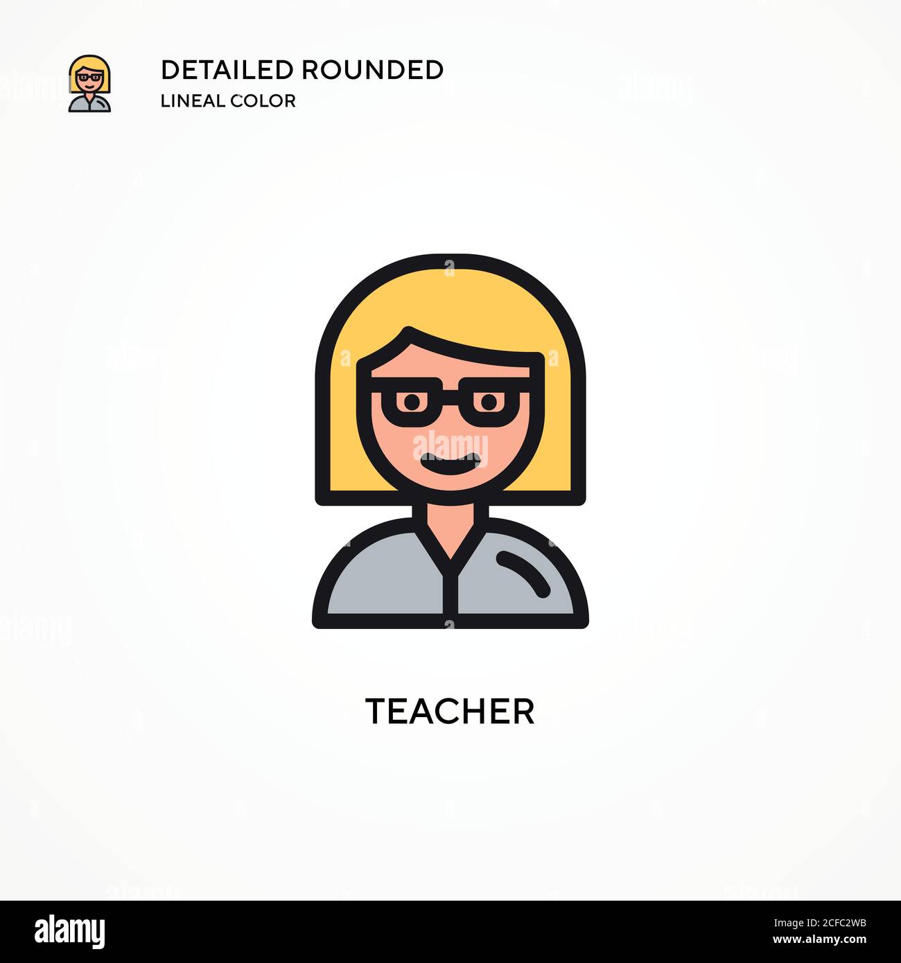 Teacher vector icon. Modern vector illustration concepts. Easy to edit ...