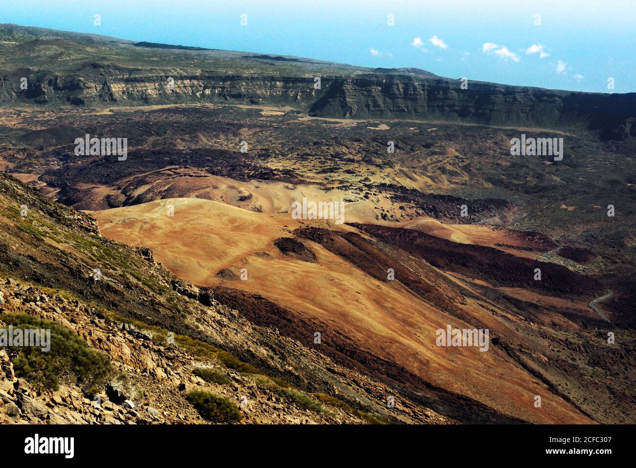 Mountain peak and burnt wild landscape Stock Photo - Alamy