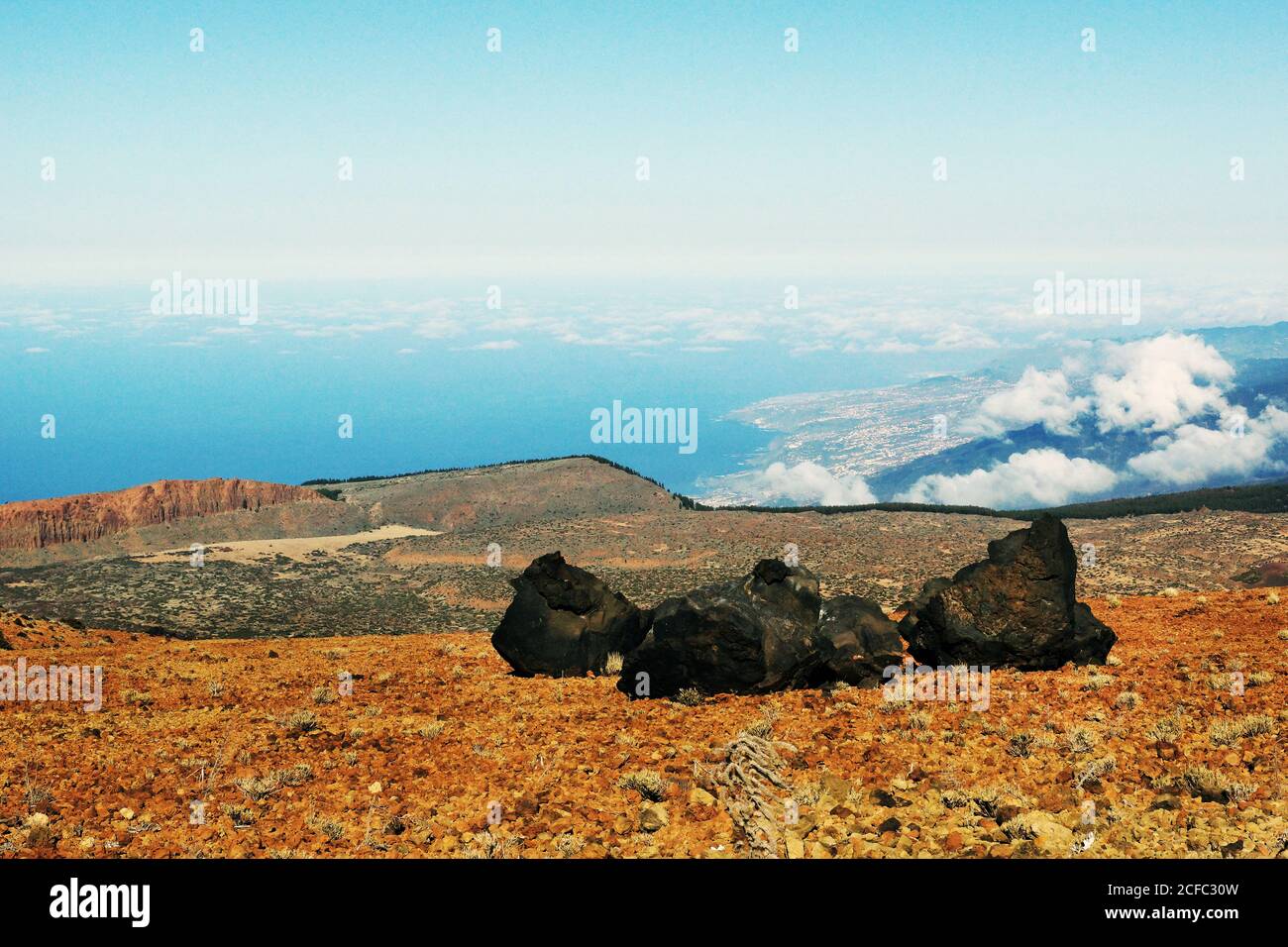 Volcano of Teide from above Stock Photo - Alamy
