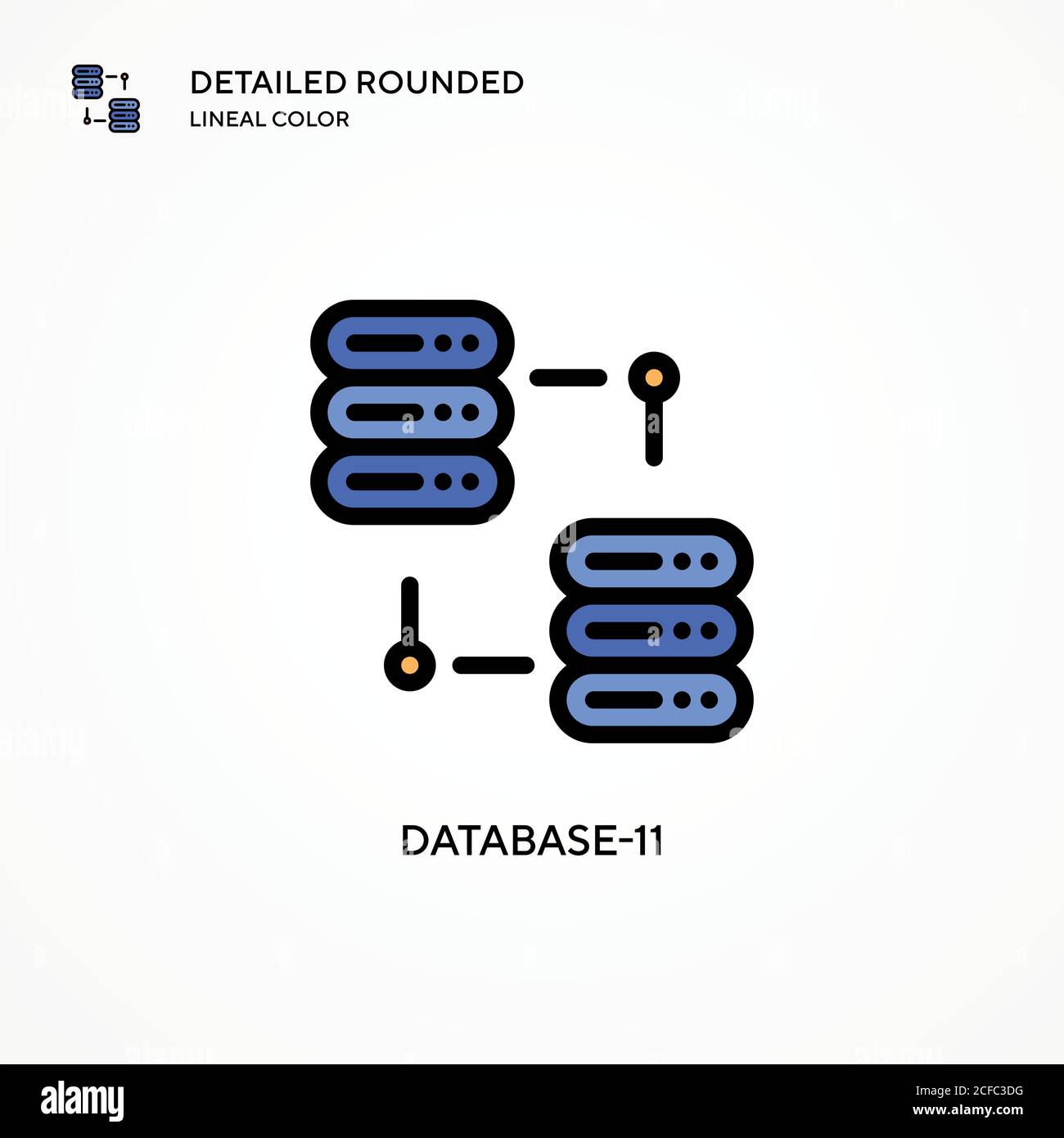 Database-11 vector icon. Modern vector illustration concepts. Easy to ...