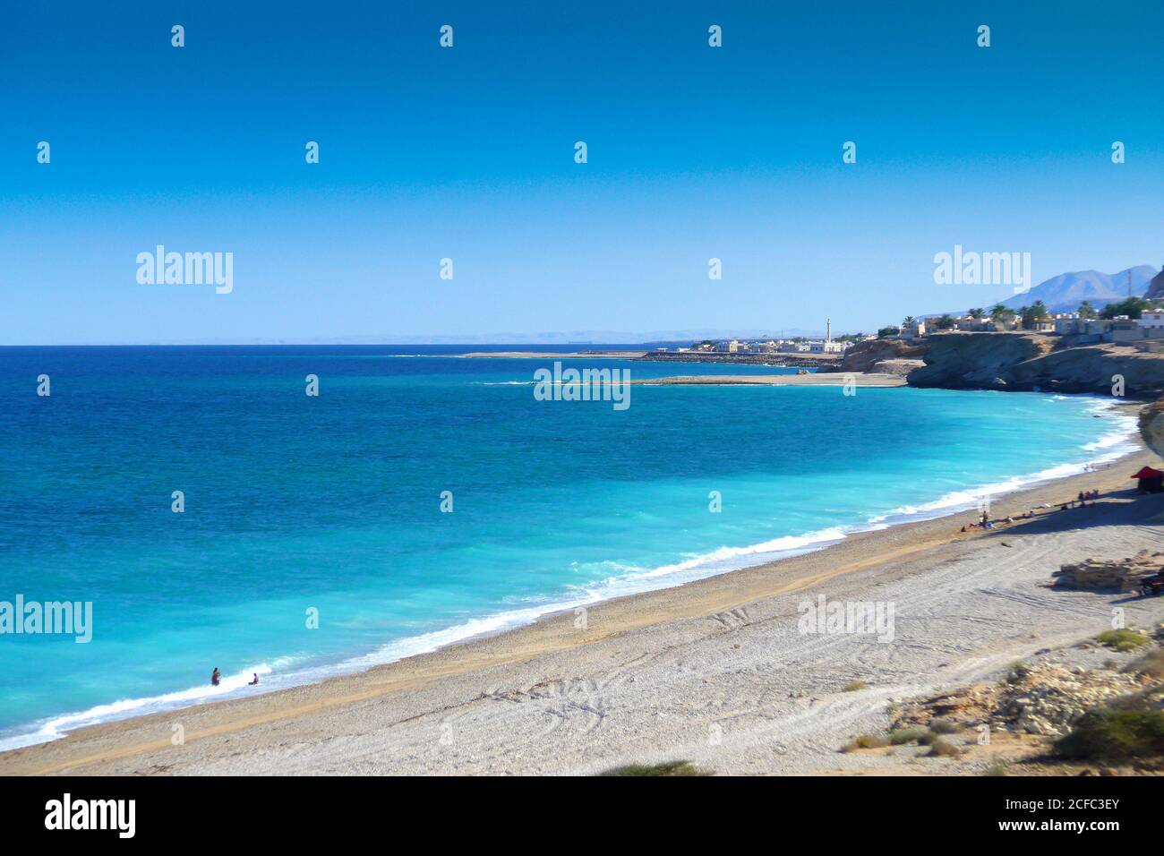 Arabia, Arabian Peninsula, Sultanate of Oman, Muscat, sea, beach Stock ...