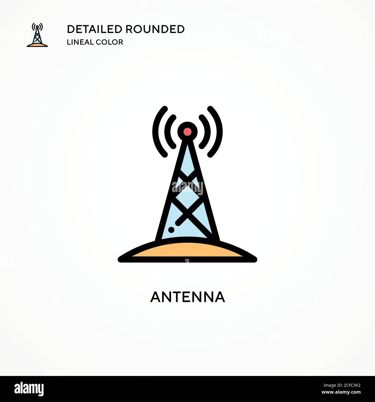 Antenna vector icon. Modern vector illustration concepts. Easy to edit ...
