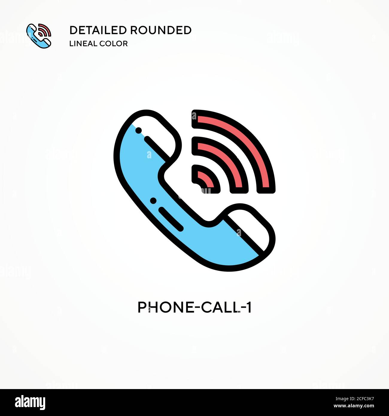 Phone-call-1 vector icon. Modern vector illustration concepts. Easy to ...