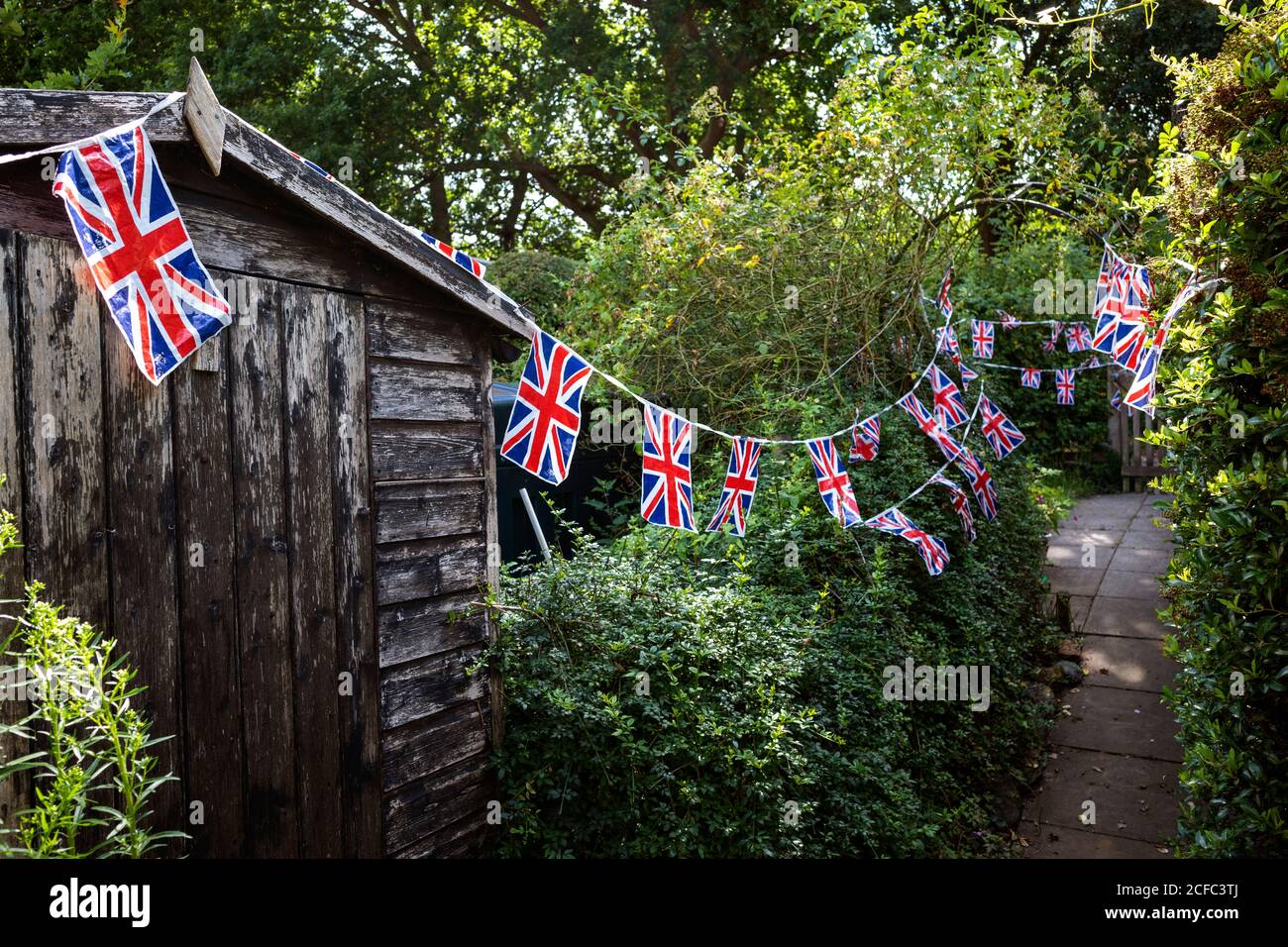 Union Jack bunting Stock Photo - Alamy