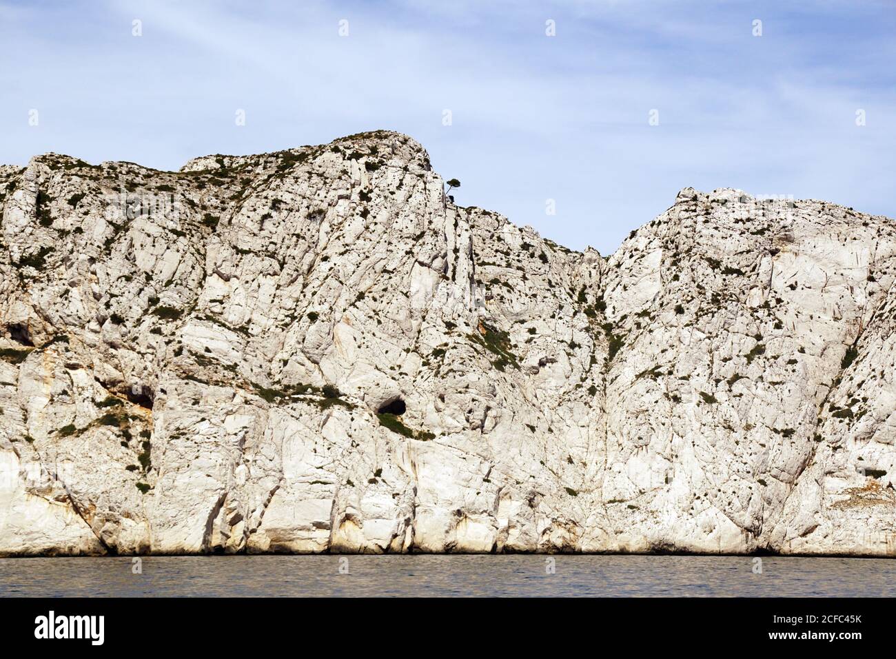 Beautiful white limestone rocks on seashore Stock Photo - Alamy