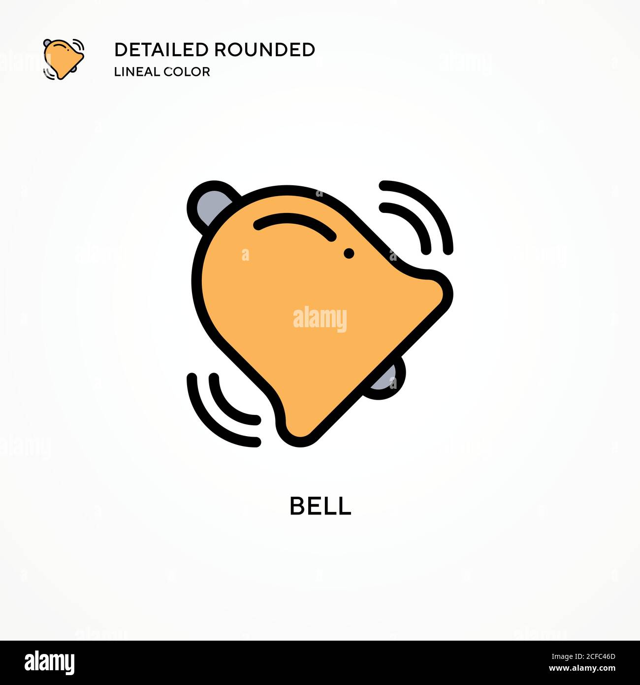 Bell vector icon. Modern vector illustration concepts. Easy to edit and ...