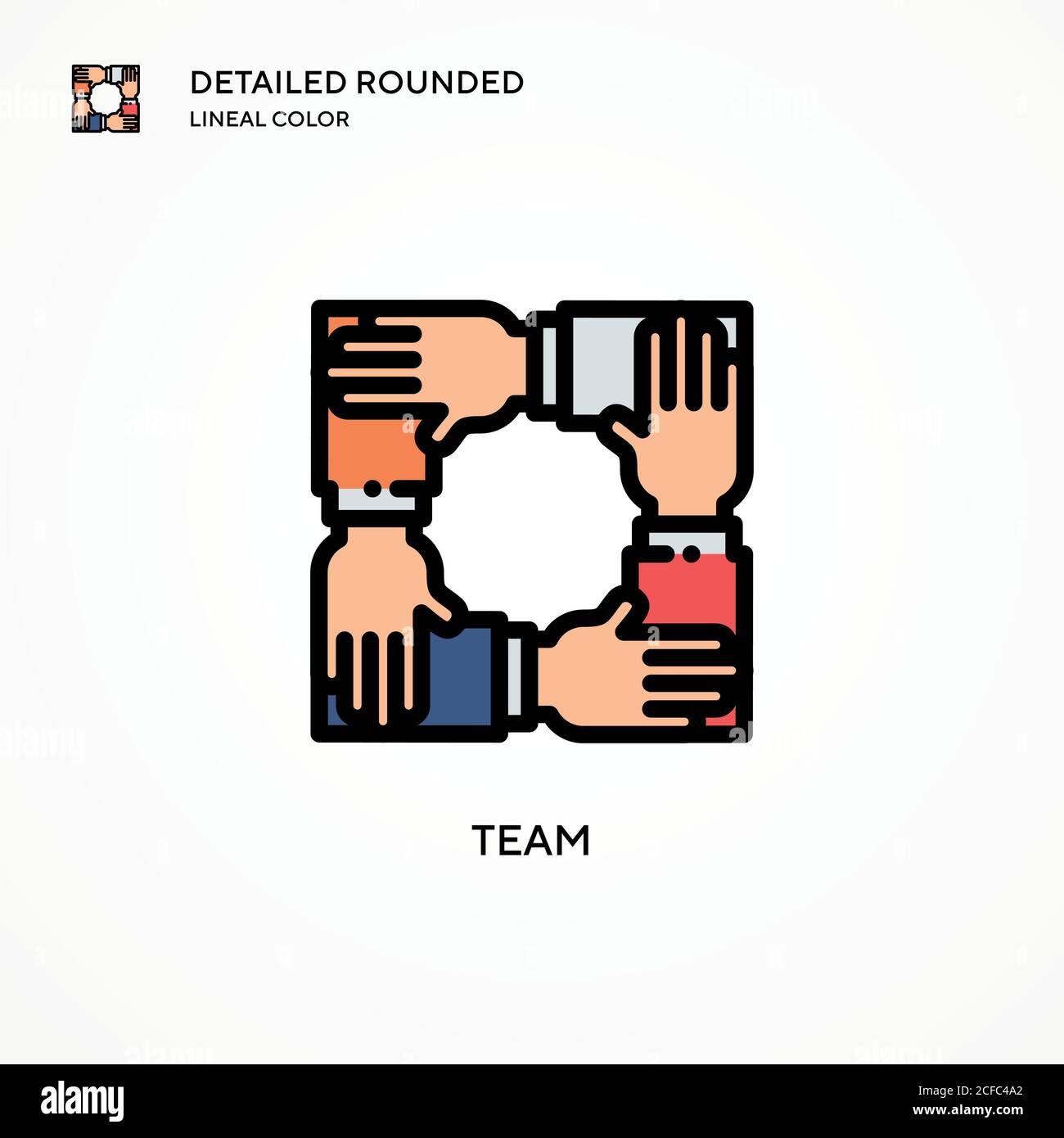 Team vector icon. Modern vector illustration concepts. Easy to edit and ...