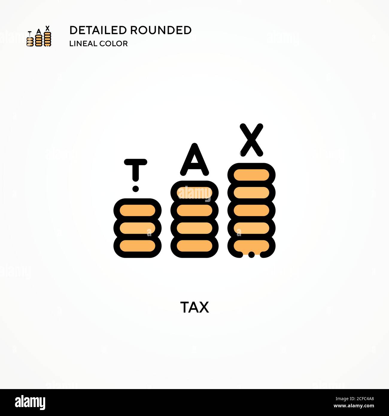 Tax vector icon. Modern vector illustration concepts. Easy to edit and ...