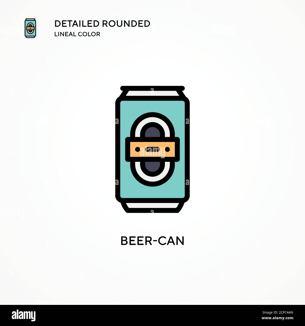 Beer-can vector icon. Modern vector illustration concepts. Easy to edit ...