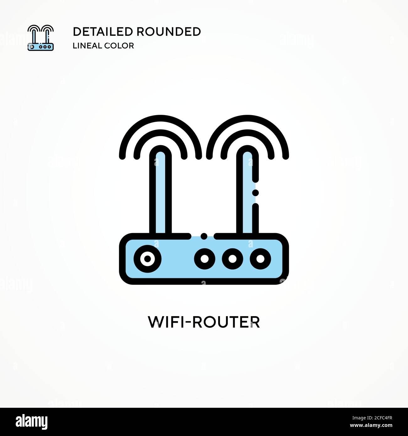Wifi-router vector icon. Modern vector illustration concepts. Easy to ...