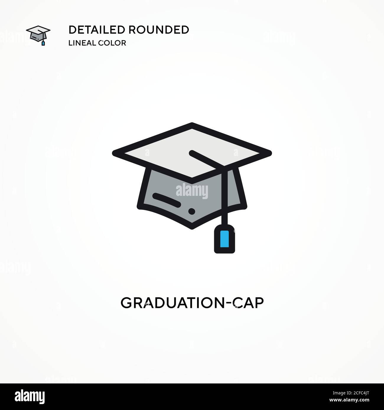 Graduation-cap vector icon. Modern vector illustration concepts. Easy ...