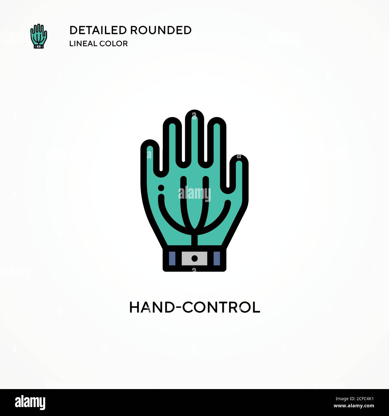Hand-control vector icon. Modern vector illustration concepts. Easy to ...