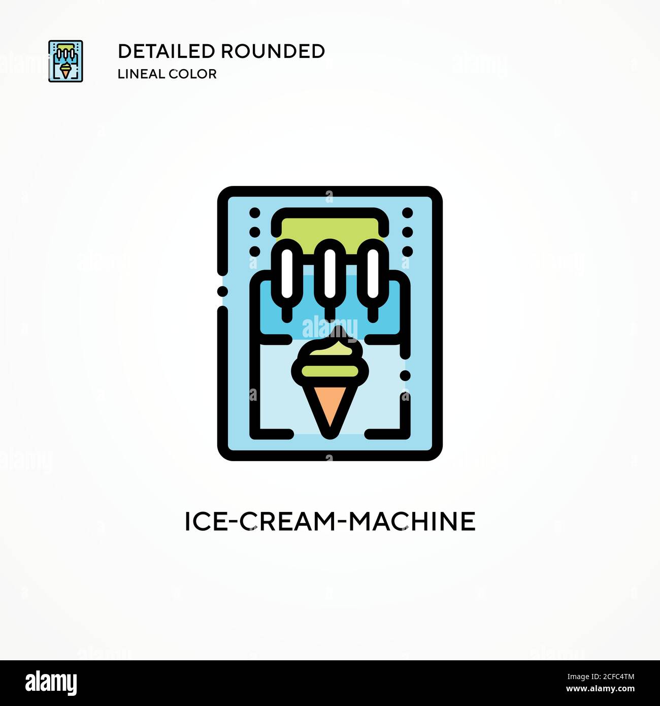 Ice-cream-machine vector icon. Modern vector illustration concepts ...