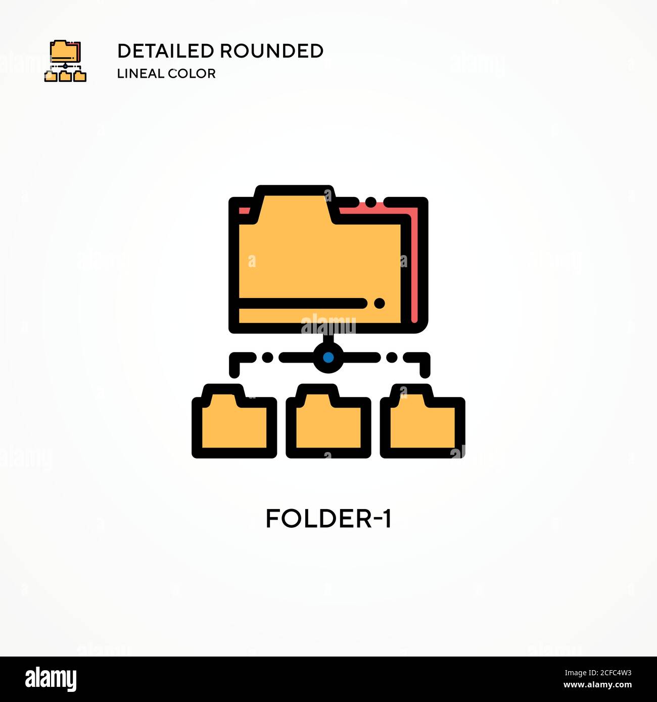 Folder-1 vector icon. Modern vector illustration concepts. Easy to edit ...