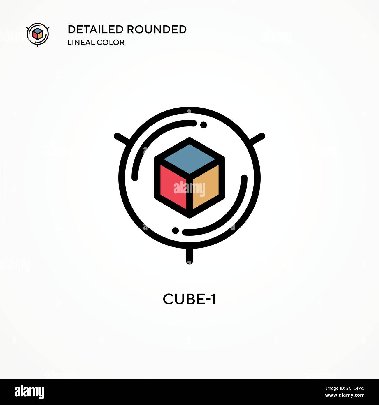 Cube-1 vector icon. Modern vector illustration concepts. Easy to edit ...