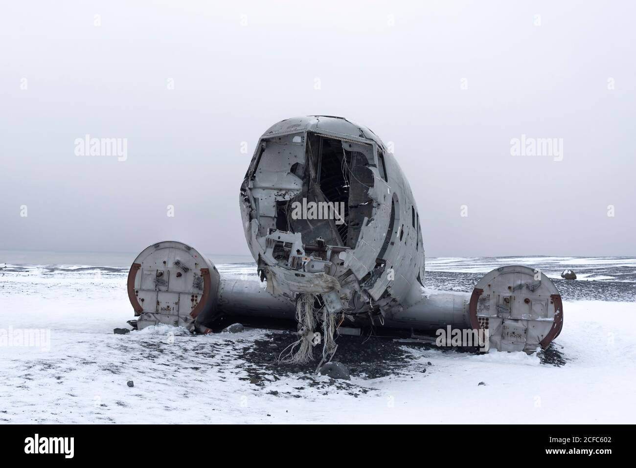 Plane accident snow hi-res stock photography and images - Alamy