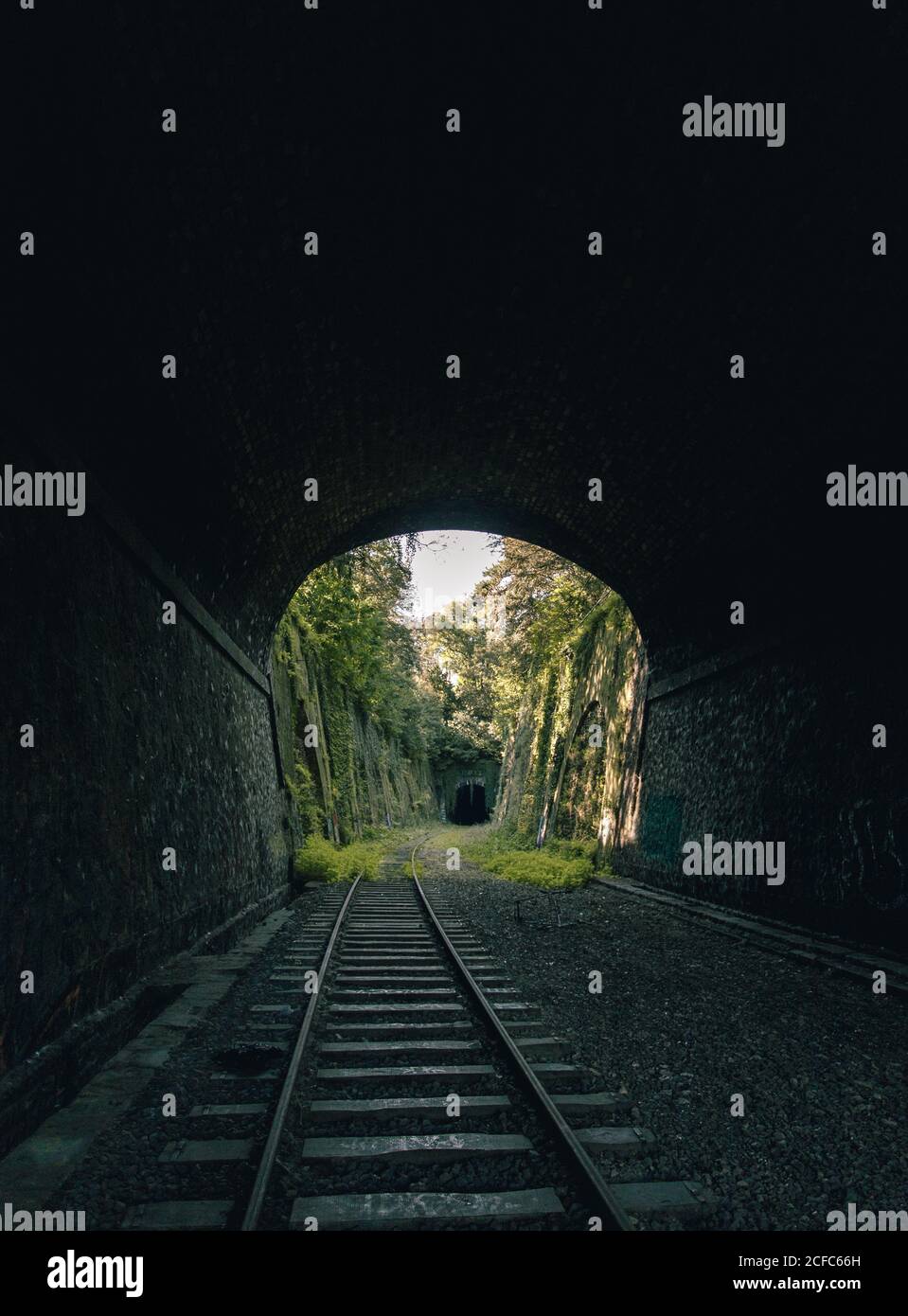 Abandoned overgrown aged railway Stock Photo - Alamy