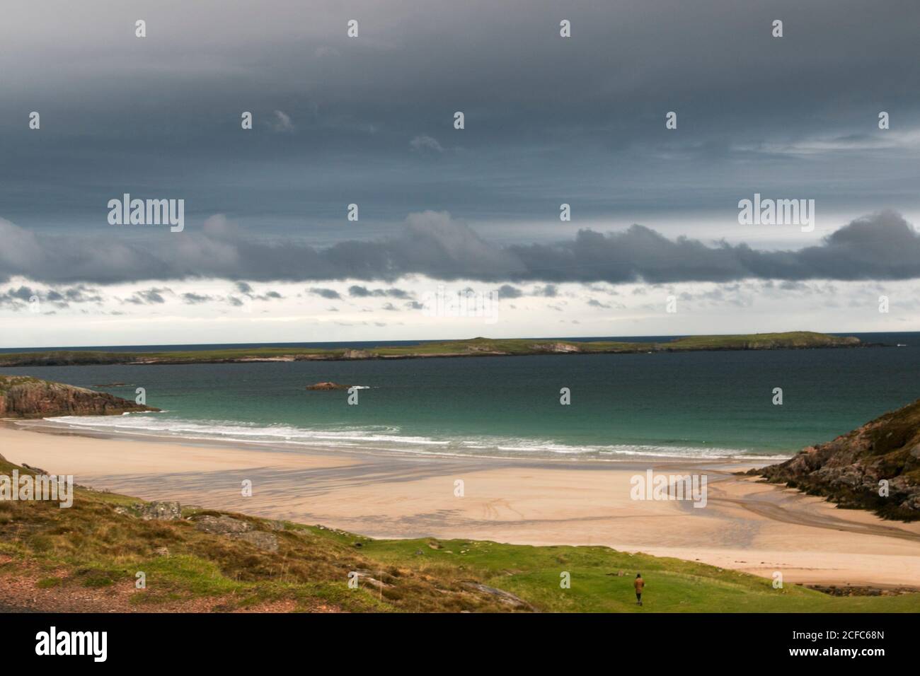 Pink Strand in Scotland's Sandwood Bay Stock Photo - Alamy