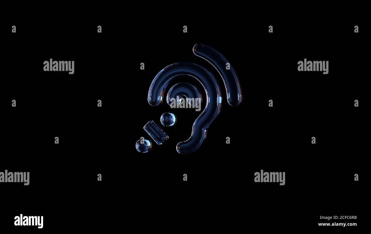 Blue deafness icon isolated on hi-res stock photography and images - Alamy