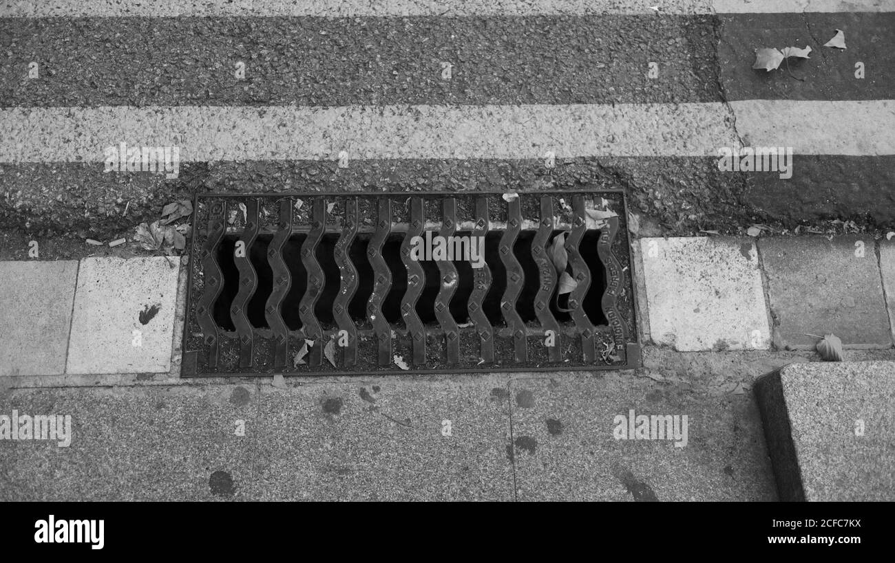 Concrete sewer Black and White Stock Photos & Images - Alamy