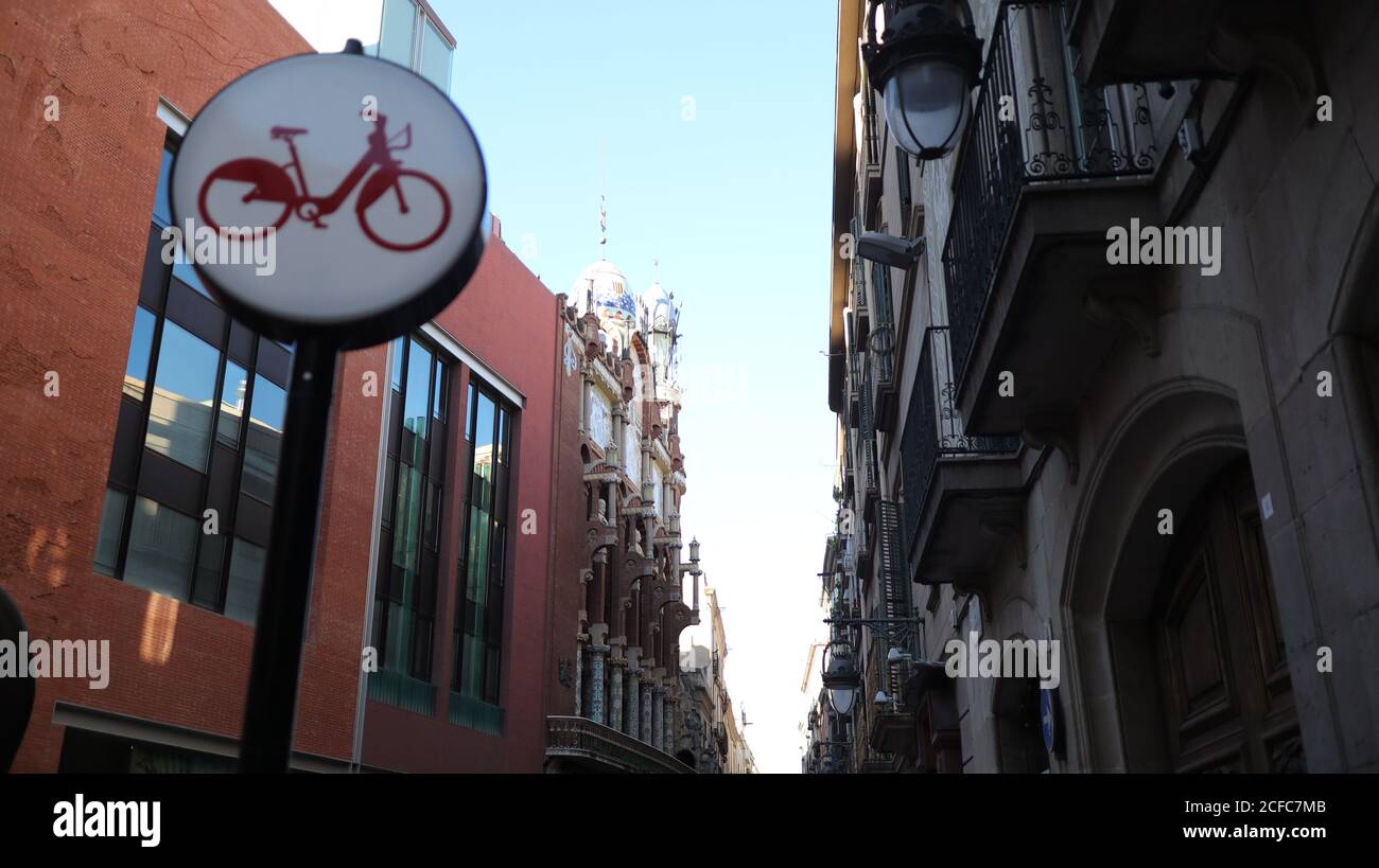 uper view in barcelona city Stock Photo - Alamy