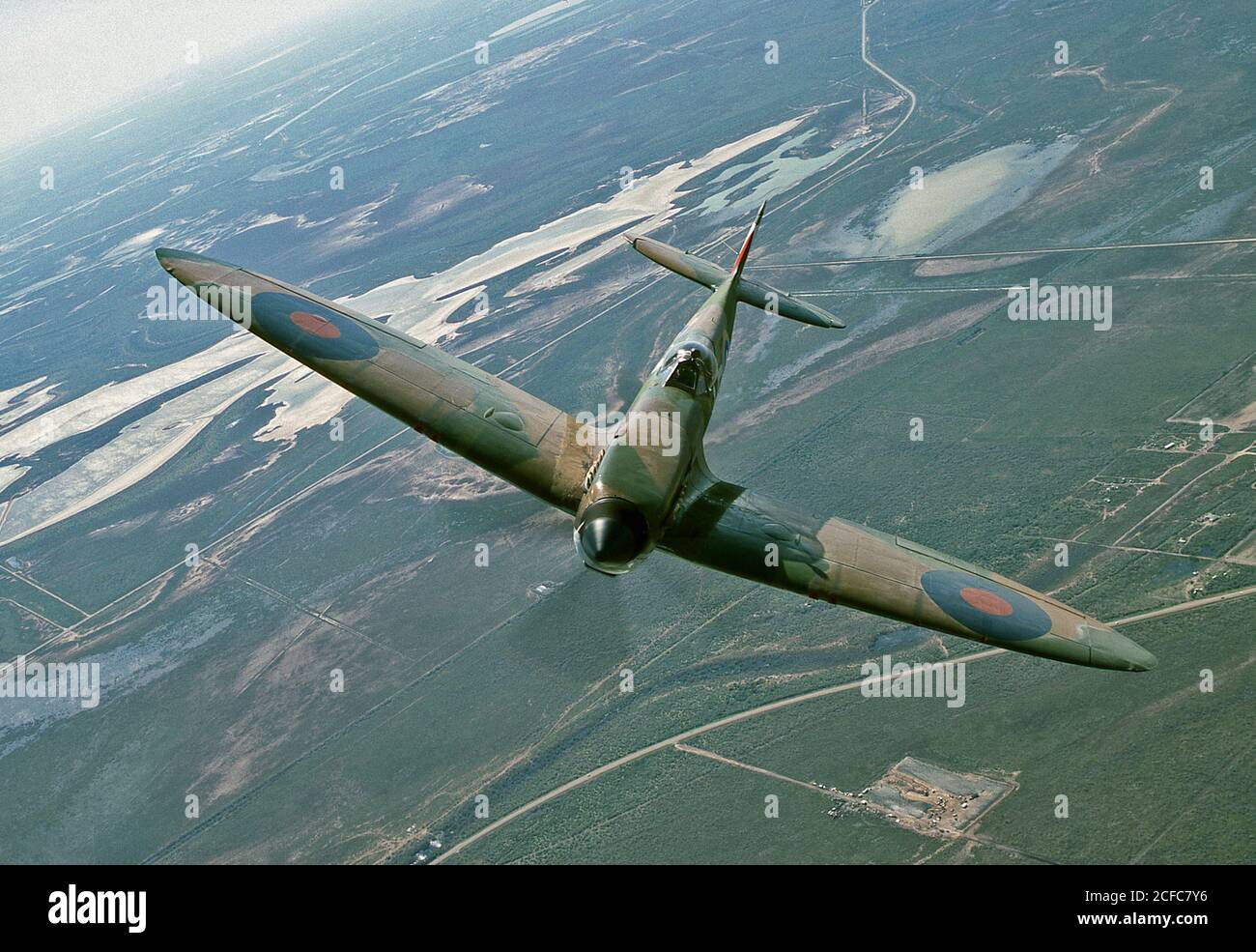 WWII British Supermarine Spitfire fighter Stock Photo - Alamy