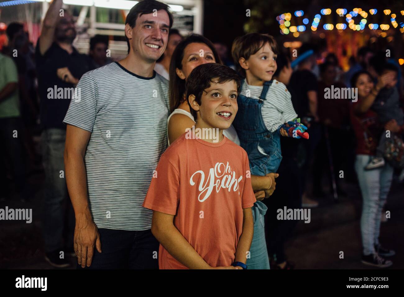 Mother son fairground hi-res stock photography and images - Alamy