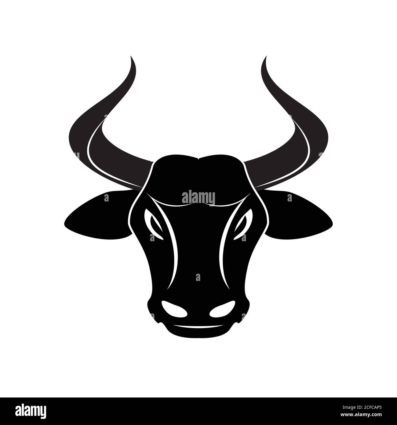 Angry bull head, vector illustration Stock Vector Image & Art - Alamy