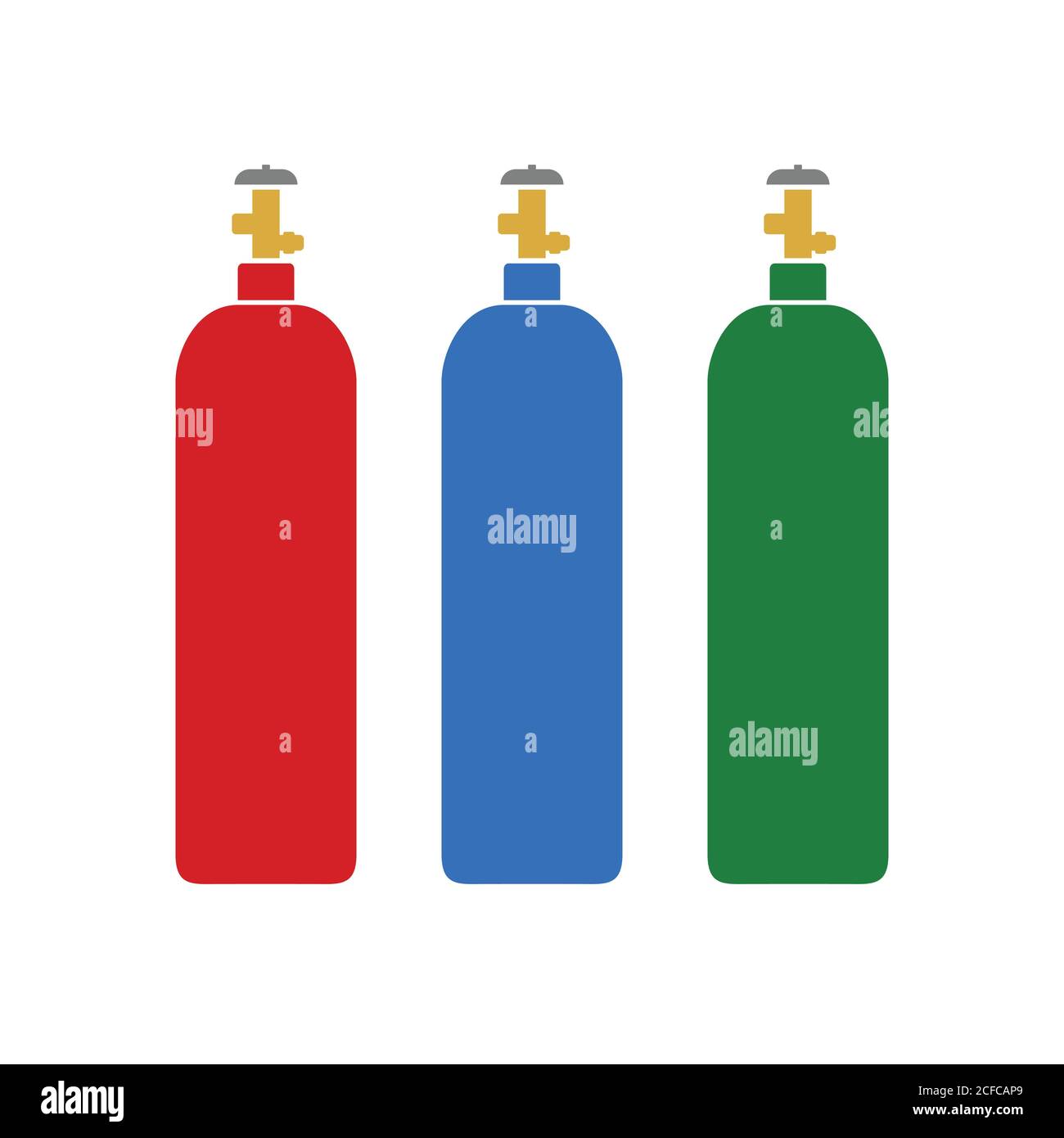 Gas cylinder set, vector illustration Stock Vector Image & Art - Alamy