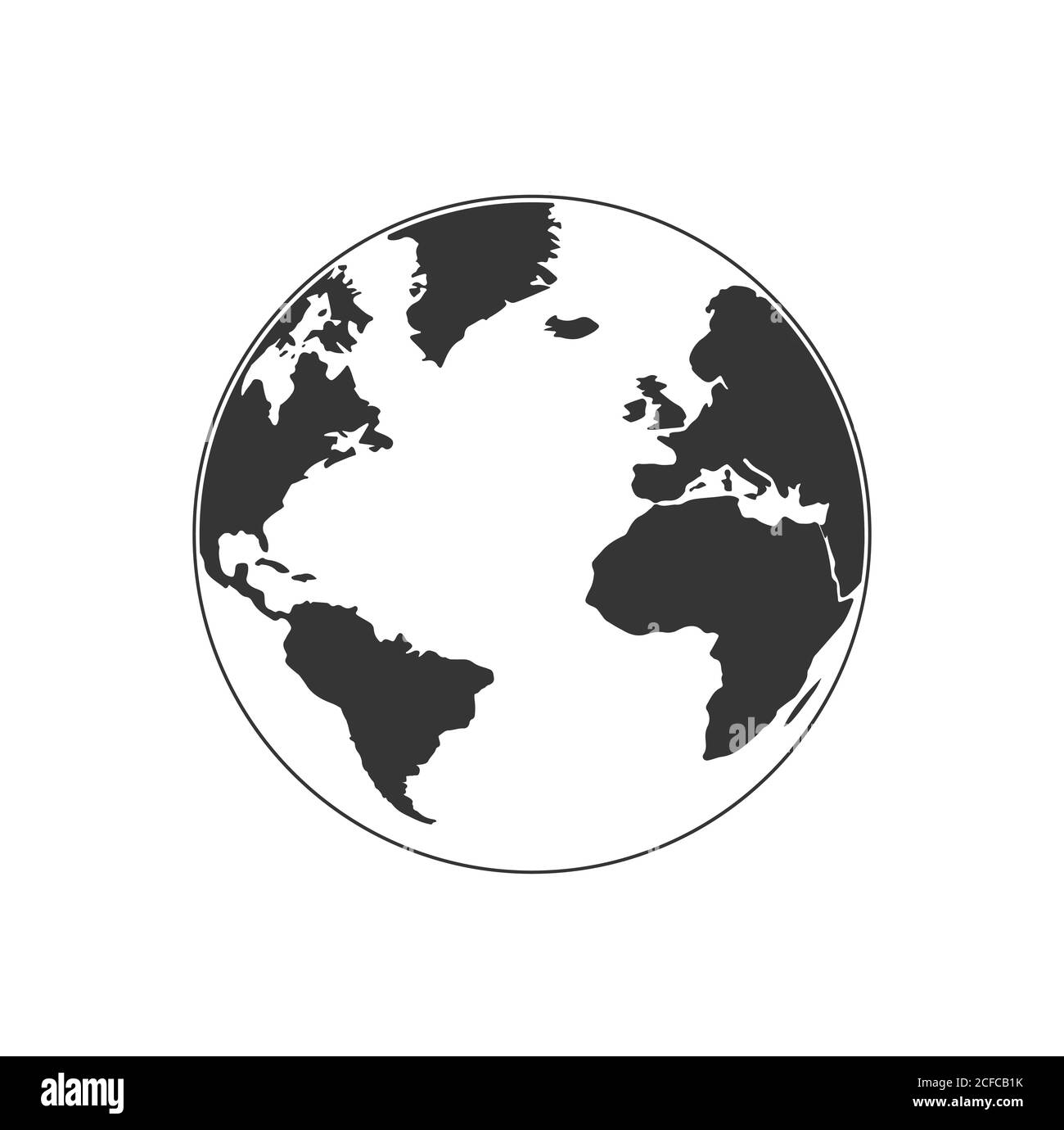 World map globe, vector illustration Stock Vector Image & Art - Alamy