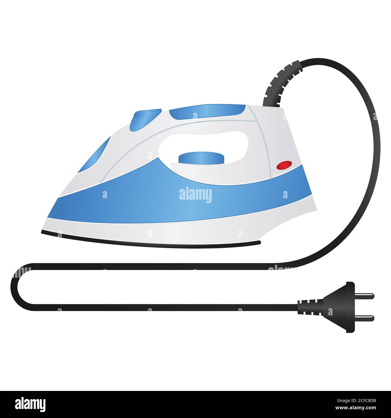 Iron isolated on white, 3d vector illustration Stock Vector Image & Art ...