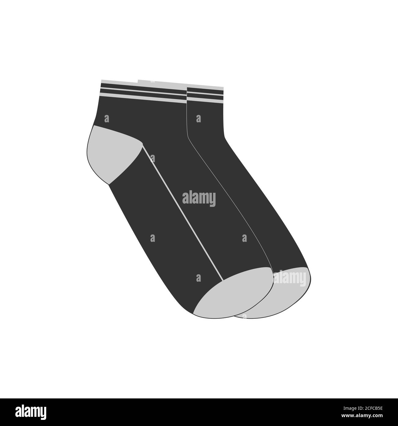 Pair of short socks icon, vector illustration Stock Vector Image & Art ...