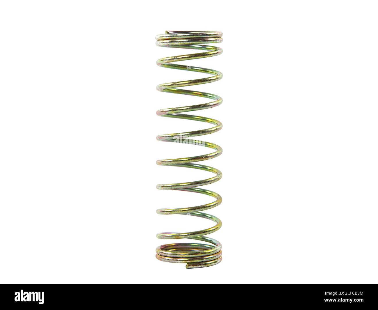 Metal spring isolated on white background Stock Photo - Alamy