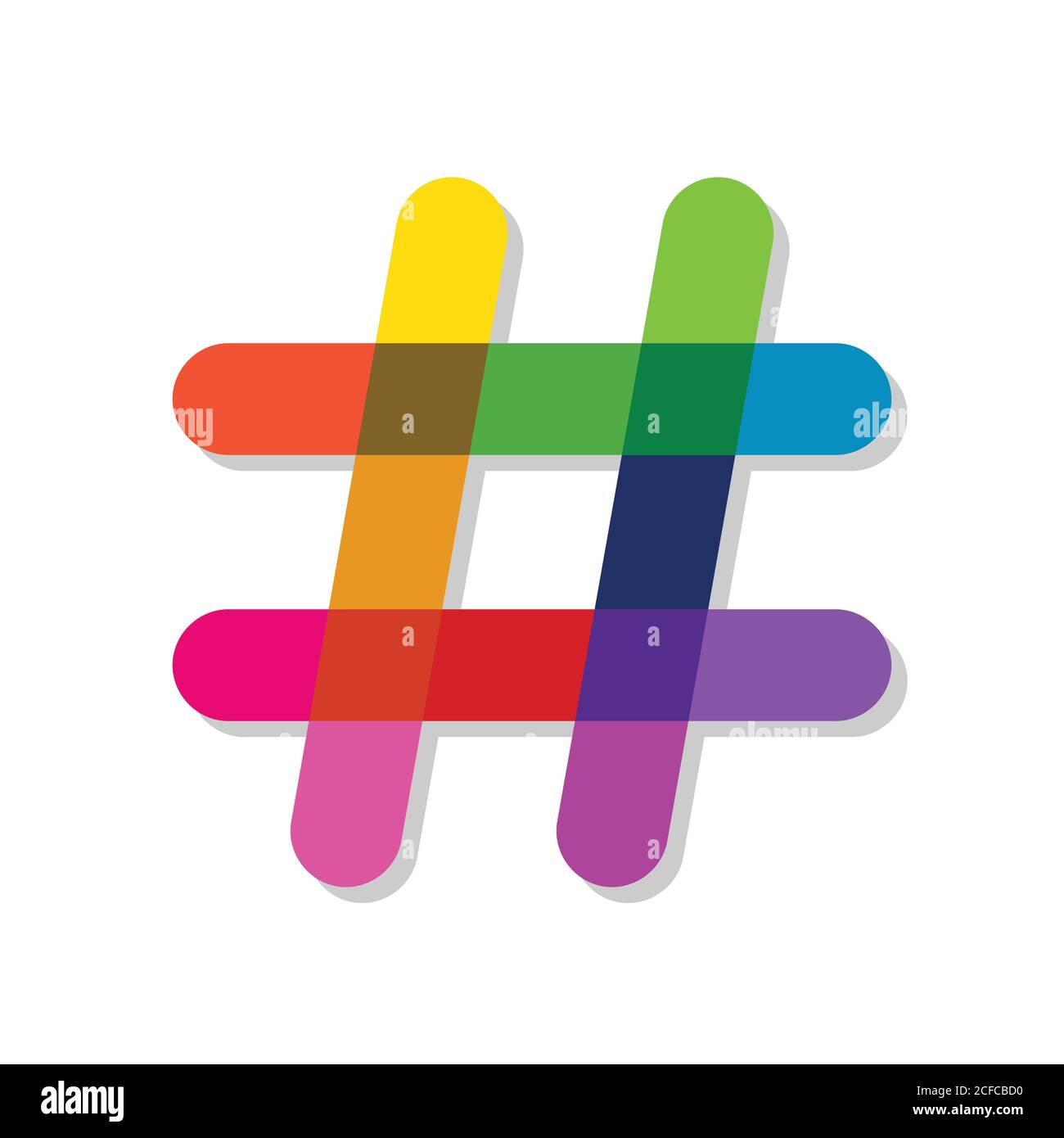 Colorful hashtag, vector illustration Stock Vector Image & Art - Alamy