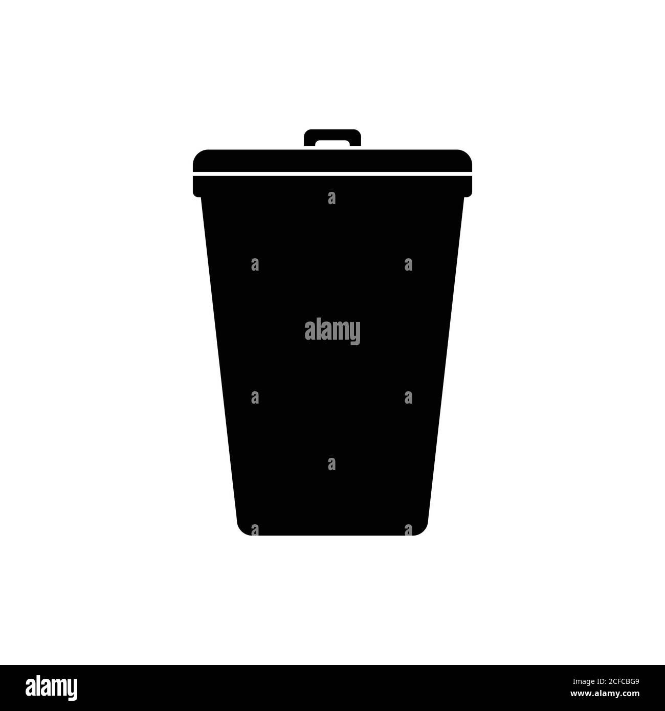 Trash can icon, vector illustration Stock Vector Image & Art - Alamy