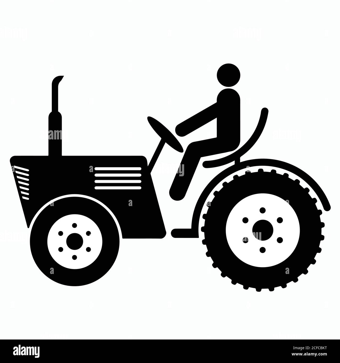 Tractor Icon Vector