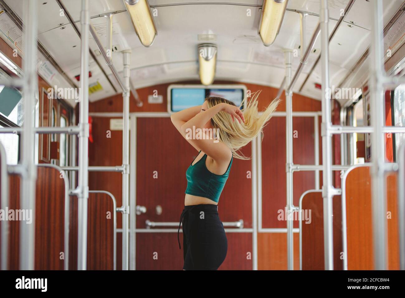 Car jumping train hi-res stock photography and images - Alamy