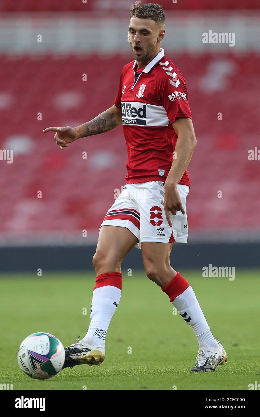 MIDDLESBROUGH, ENGLAND. SEPTEMBER 4TH 2020 Lewis Wing of Middlesbrough ...