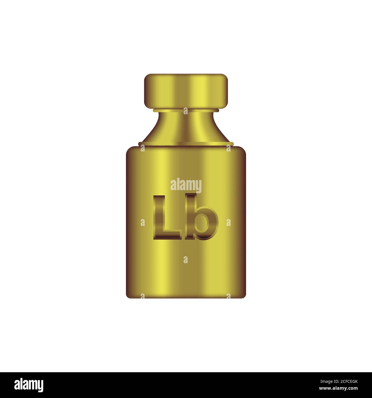 lb weight mass golden metal realistic vector Stock Vector Image & Art ...