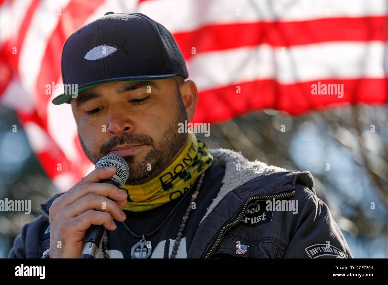Vancouver, USA. 02nd Mar, 2019. Joey Gibson, the founder and leader of ...