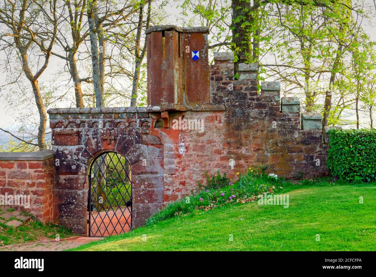 Entrance to the Klause in Kastel-Staadt, Saar Valley, Rhineland ...