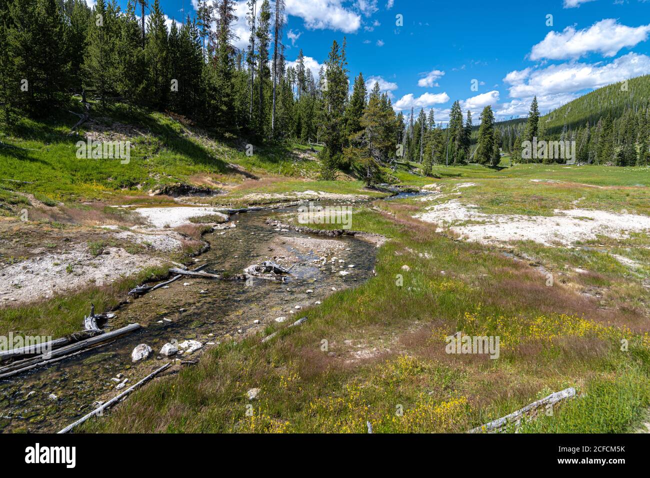 Clearwater Spring in Yellowstone National Park Stock Photo - Alamy
