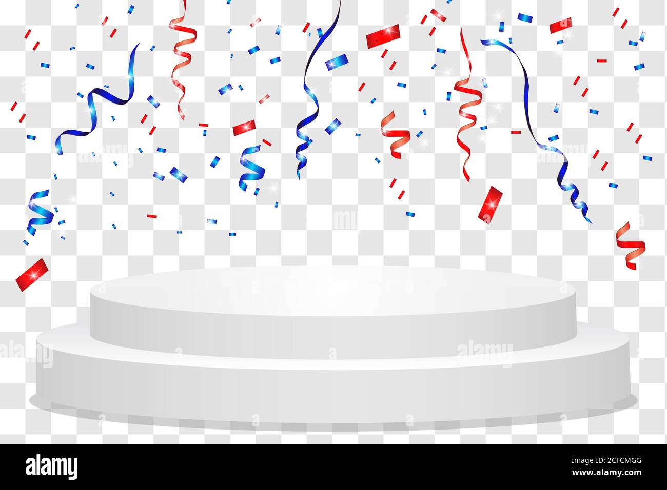Winner background. Podium with confetti Stock Vector Image & Art - Alamy